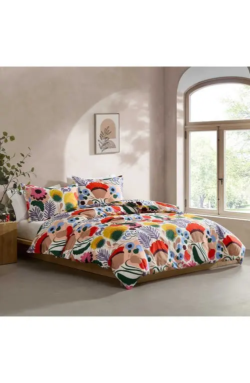 Marimekko Ojakellukka Duvet Cover & Sham Set - White Multi