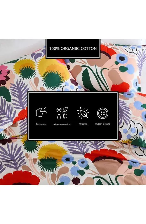Marimekko Ojakellukka Organic Cotton Percale Comforter & Sham Set - Multi