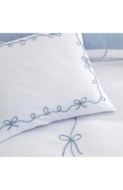 PERI HOME Sasha Bows Duvet Cover & Sham Set - Blue