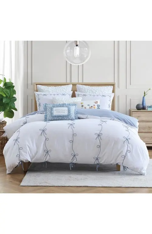 PERI HOME Sasha Bows Comforter & Sham Set - Blue