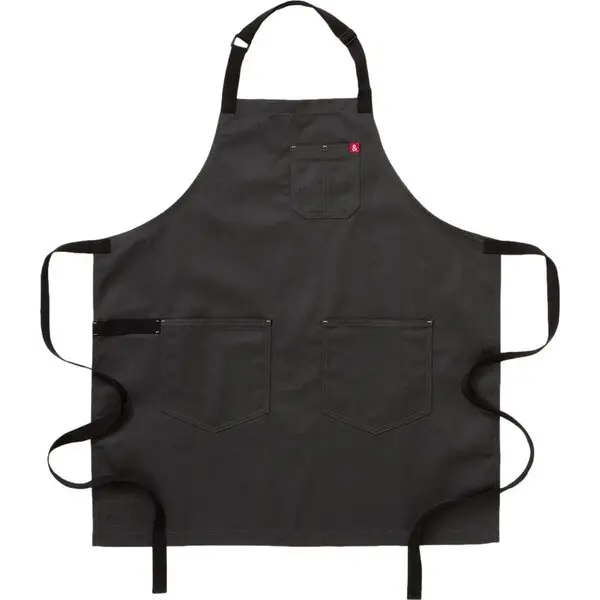 HEDLEY & BENNETT The Essential Apron Grey Cotton Canvas - Char