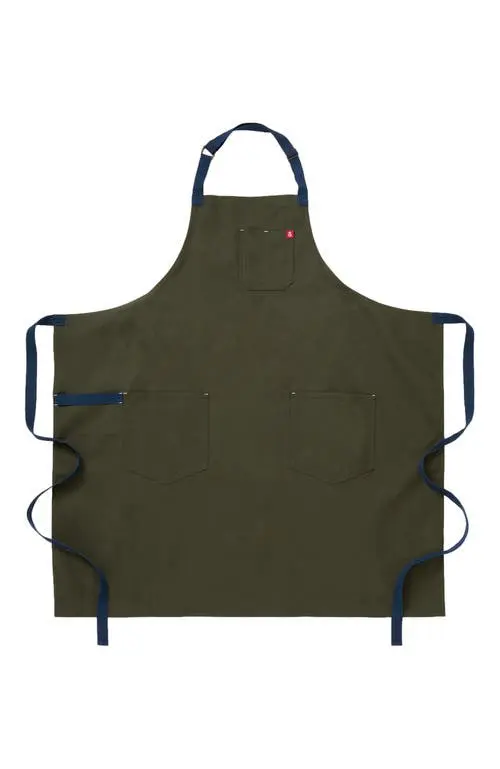HEDLEY & BENNETT The Big Apron Green With Navy Straps - Olive