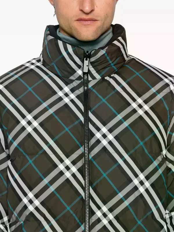 Burberry Vintage Check Puffer Jacket - Brown