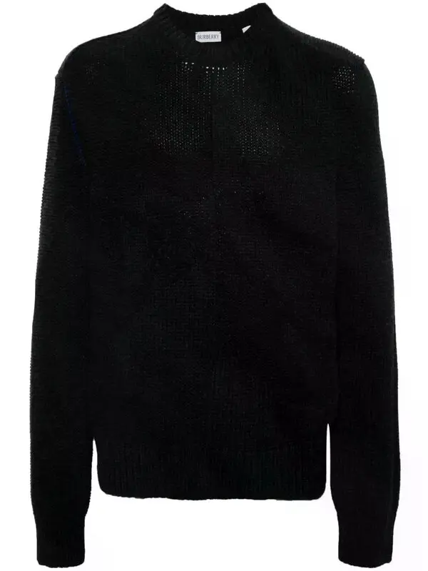 Burberry Logo-jacquard Cashmere Jumper
