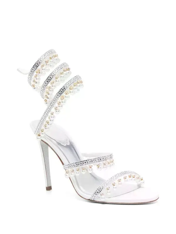 Rene Caovilla 105mm Chandelier Sandals - Silver