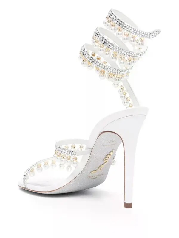 Rene Caovilla 105mm Chandelier Sandals - Silver