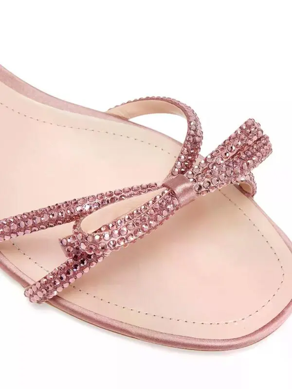 Rene Caovilla Bow-detail Sandals - Pink