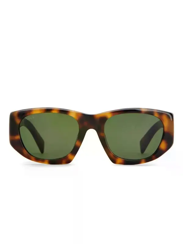 TOD'S Geometric-frame Sunglasses - Brown
