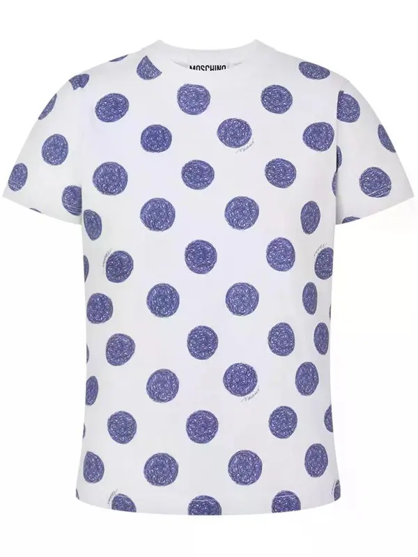 Moschino Polka Dot-print T-shirt - White