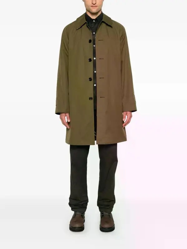 Burberry Reversible Mid-length Trench Coat - Green