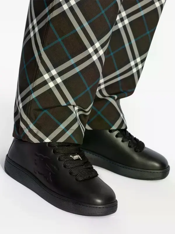 Burberry Leather Sneakers - Black