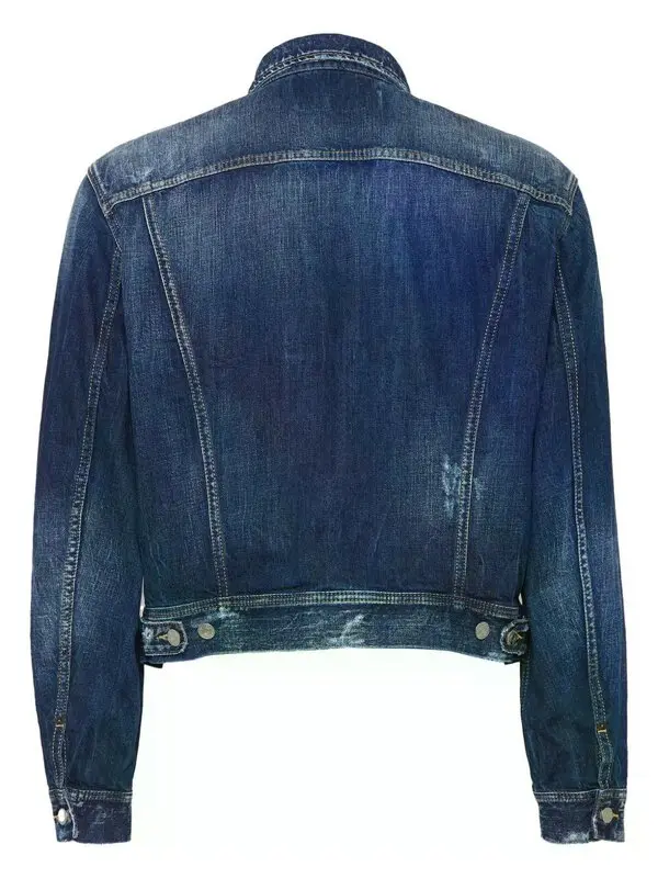 Dsquared2 Cropped Denim Trucker Jacket