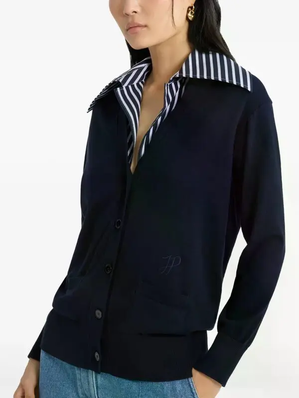 PATOU Trompe L'oeil Cotton Cardigan