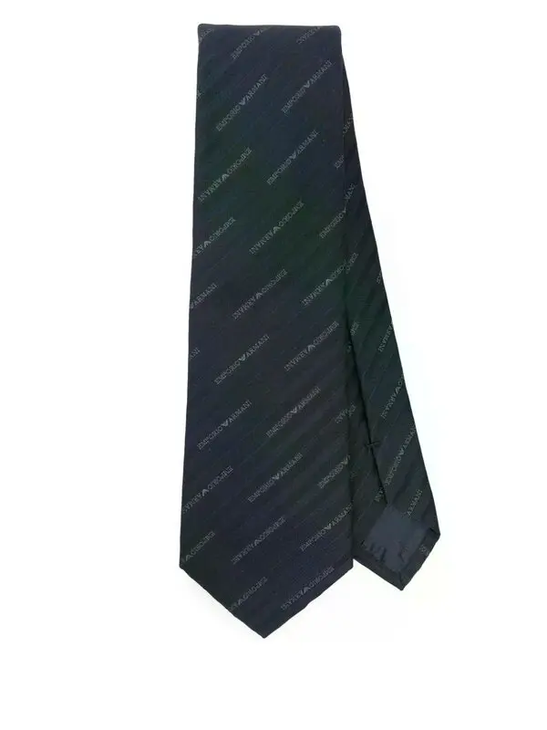 Emporio Armani Jacquard-logo Silk Neck Tie