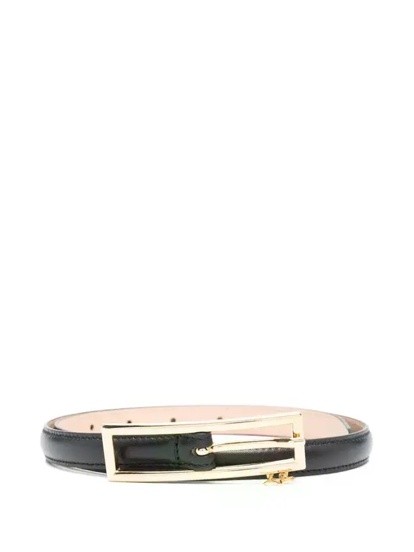 Alessandra Rich Leather Belt - Black