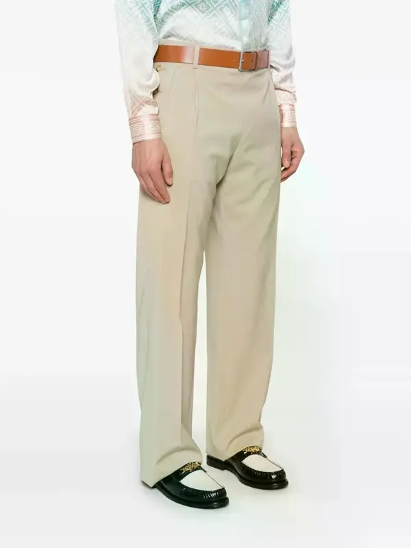 Moschino Belted Straight-leg Trousers