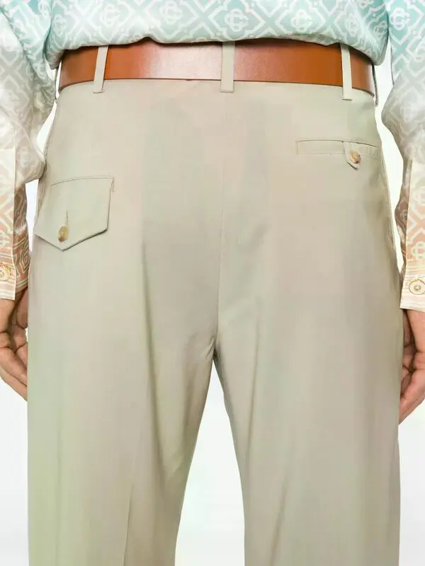 Moschino Belted Straight-leg Trousers