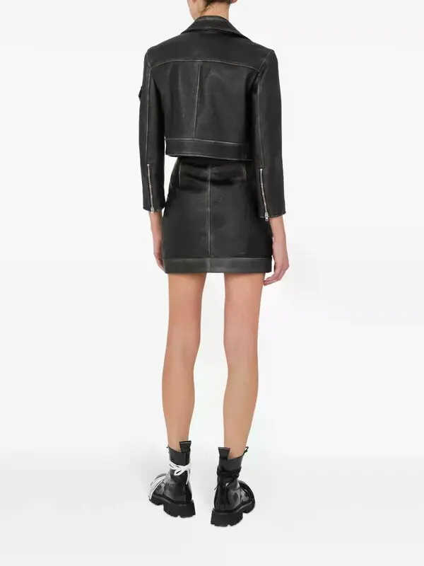 Moschino Leather Biker Jacket