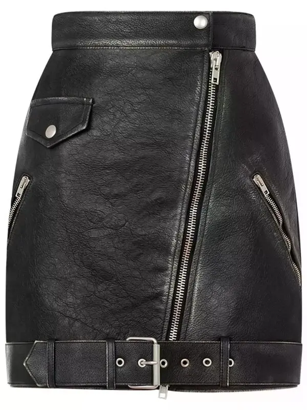 Moschino Leather Mini Skirt