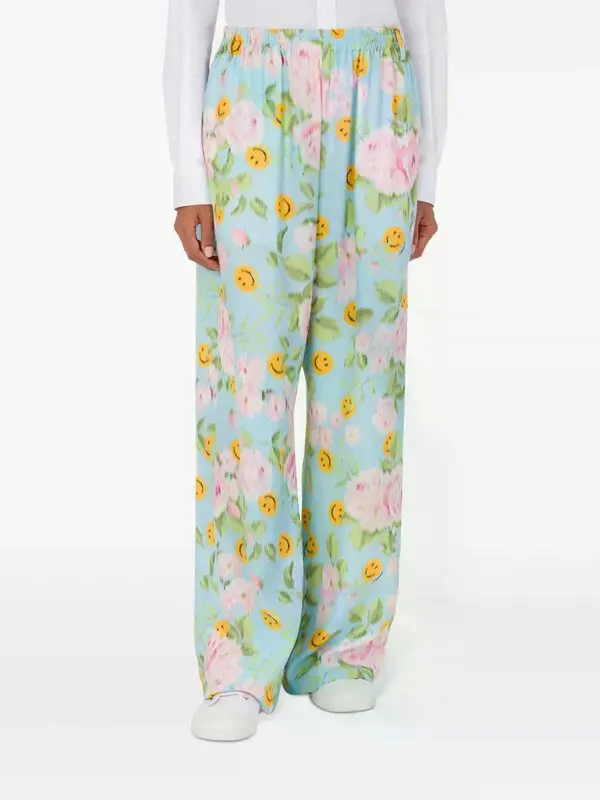 Moschino Floral-print Palazzo Pants