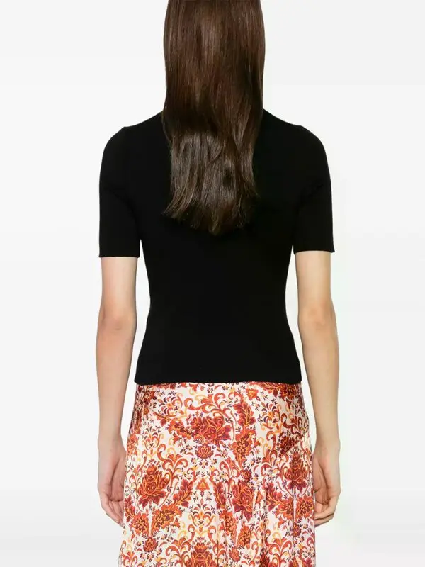 Rabanne Chain Link-detail Top - Black