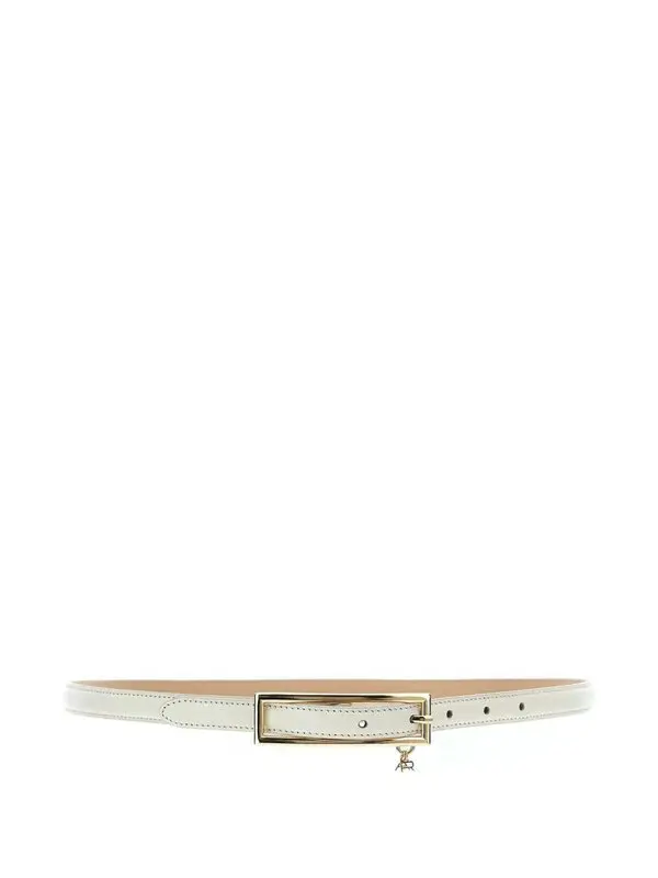 Alessandra Rich Leather Belt - White