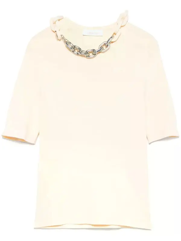 Rabanne Chain-link Detail Top - Neutrals