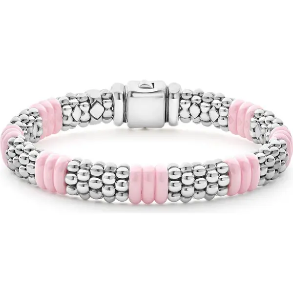 Lagos Caviar Ceramic Station Bracelet - Pink