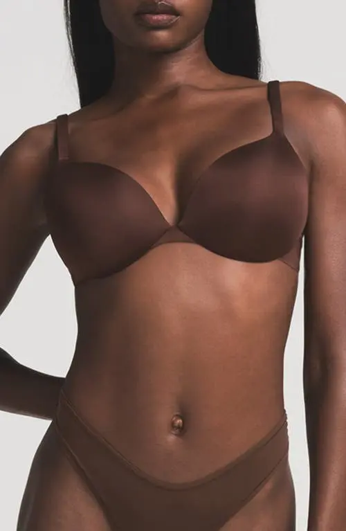 SKIMS Ultimate Teardrop Underwire Push-up Bra - Cocoa