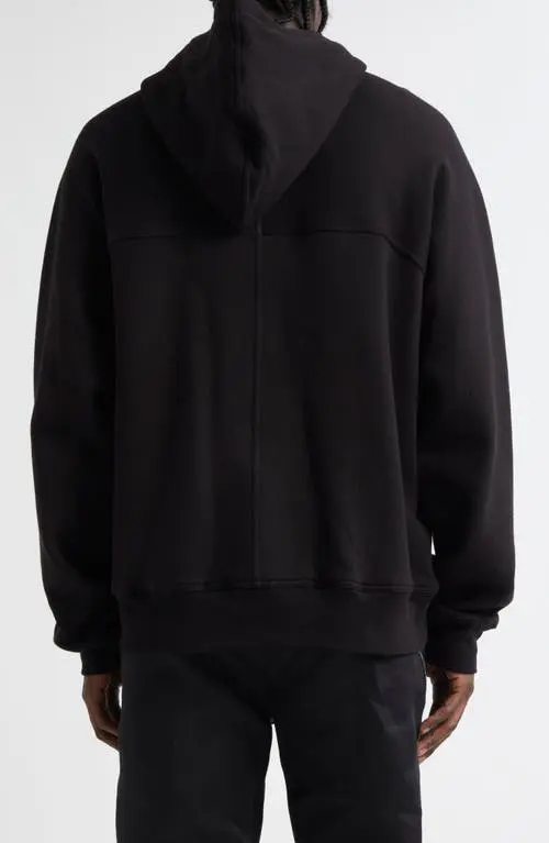 Rick Owens Windbreaker Cotton Zip Hoodie - Black
