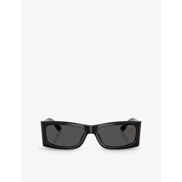 Prada Rectangle-frame Sunglasses - Black