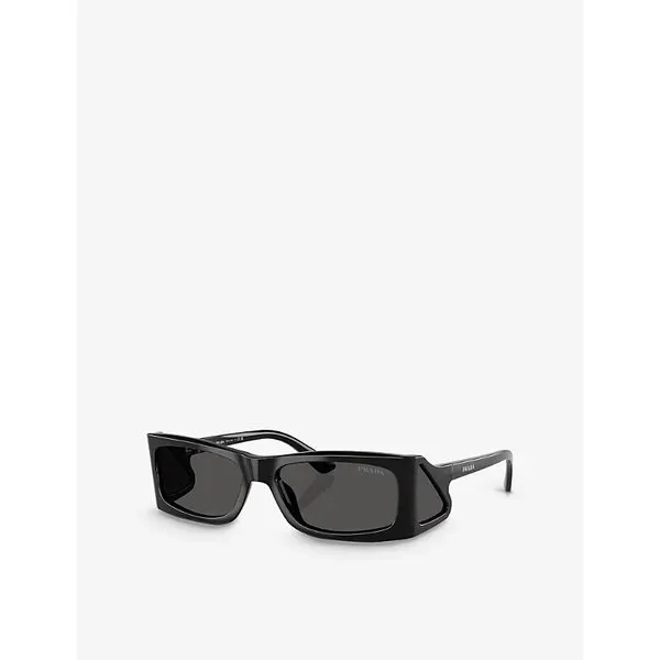 Prada Rectangle-frame Sunglasses - Black