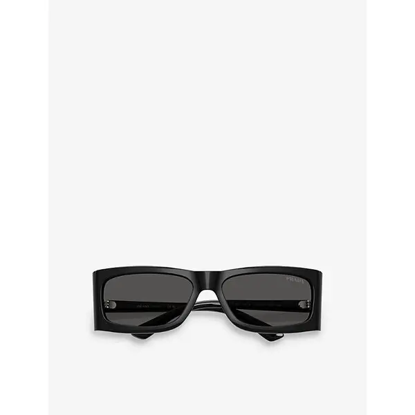 Prada Rectangle-frame Sunglasses - Black