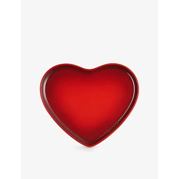 LE CREUSET Stoneware Heart Serving Platter 32cm - Cerise