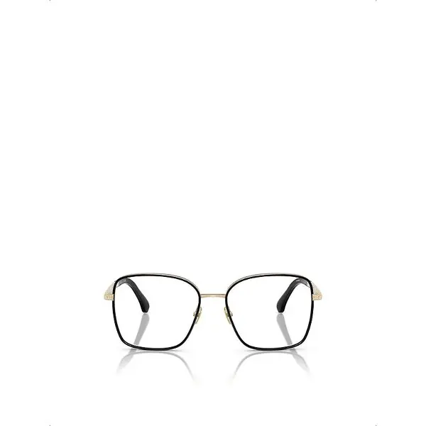Chanel Square-frame Metal Sunglasses - Black