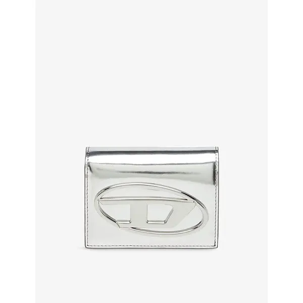 DIESEL® 1dr Iii Bi-fold Mirrored Leather Wallet - H0535
