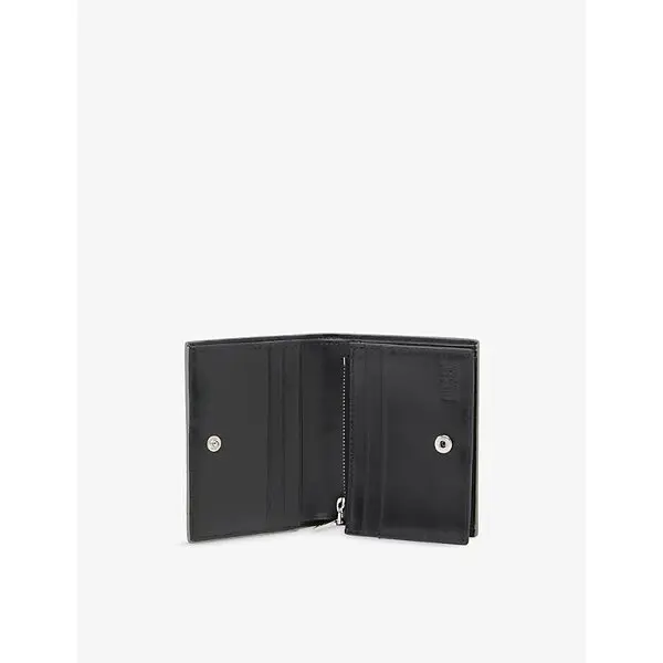 DIESEL® 1dr Iii Bi-fold Mirrored Leather Wallet - H0535