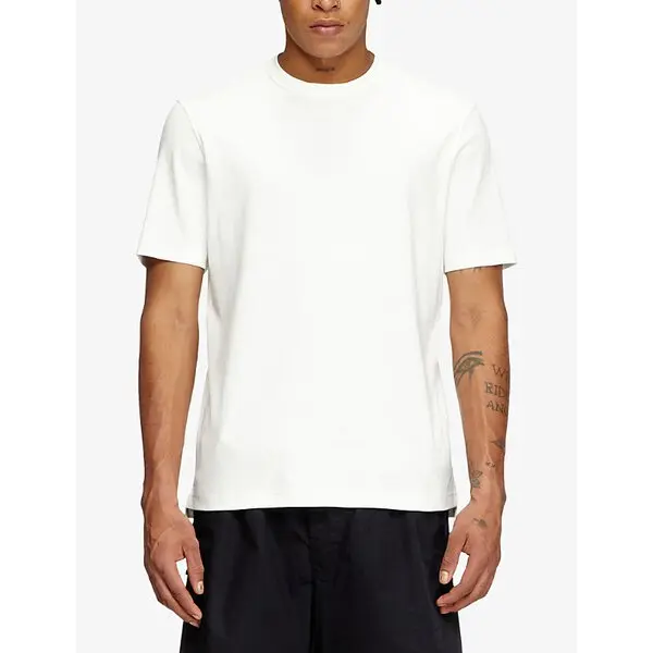 DIESEL® T-adjust-slits-r17 Crewneck Cotton-jersey T-shirt - 141