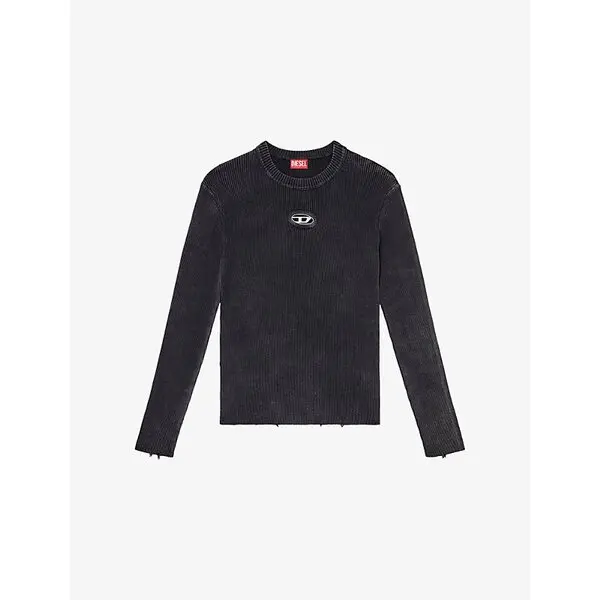 DIESEL® Cotton Jumper With Brand Plaque - 900