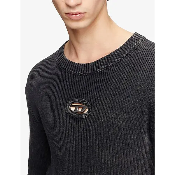 DIESEL® Cotton Jumper With Brand Plaque - 900
