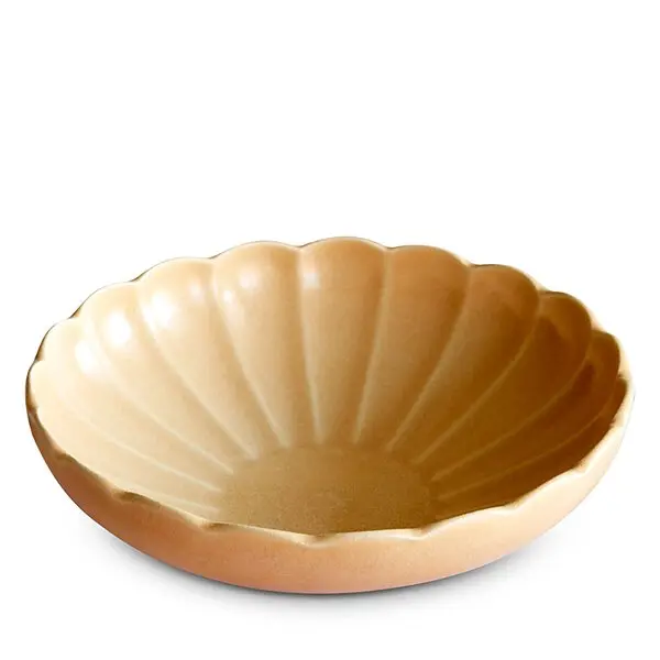 MOMENI Dhalia Stoneware Pasta Bowl, Set Of 4 - Camel