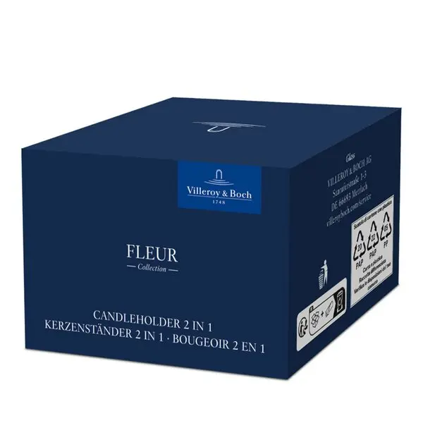 VILLEROY & BOCH Fleur Muli Functional Votive & Taper Candleholder