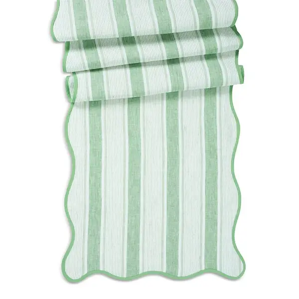 JULISKA Cabana Stripe 18 X 90 Table Runner - Seagrass