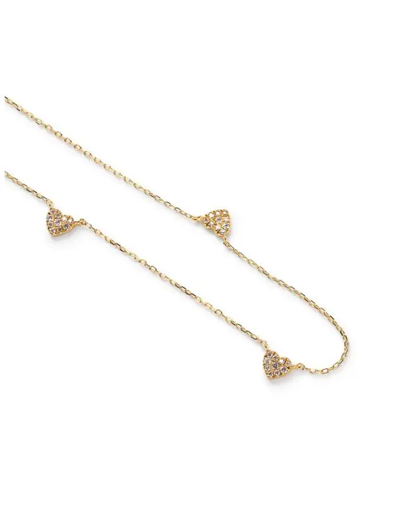 ANA LUISA Lab-grown Diamond Heart Station Necklace