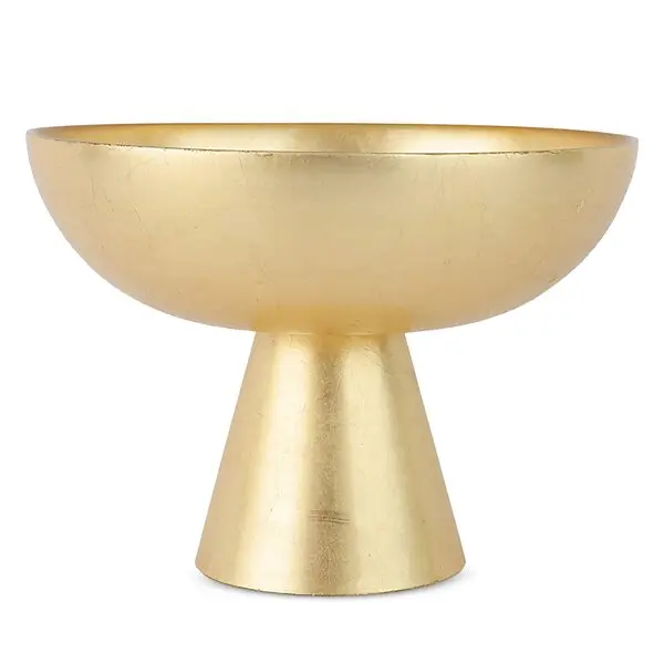 VIETRI Moon Glass Small Pedestal Bowl - Gold