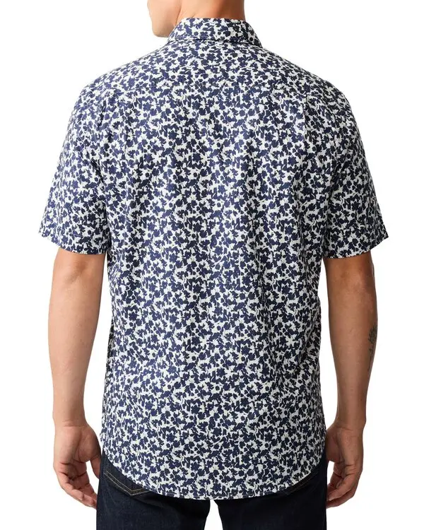 Rodd & Gunn Jameison Bay Printed Button Front Shirt - Navy