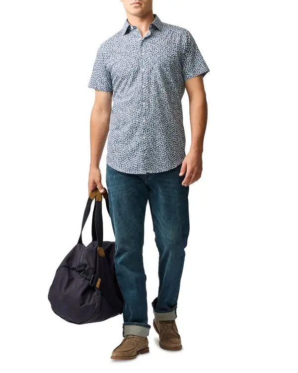 Rodd & Gunn Bentham Printed Short Sleeve Button Front Shirt