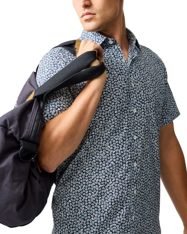 Rodd & Gunn Bentham Printed Short Sleeve Button Front Shirt