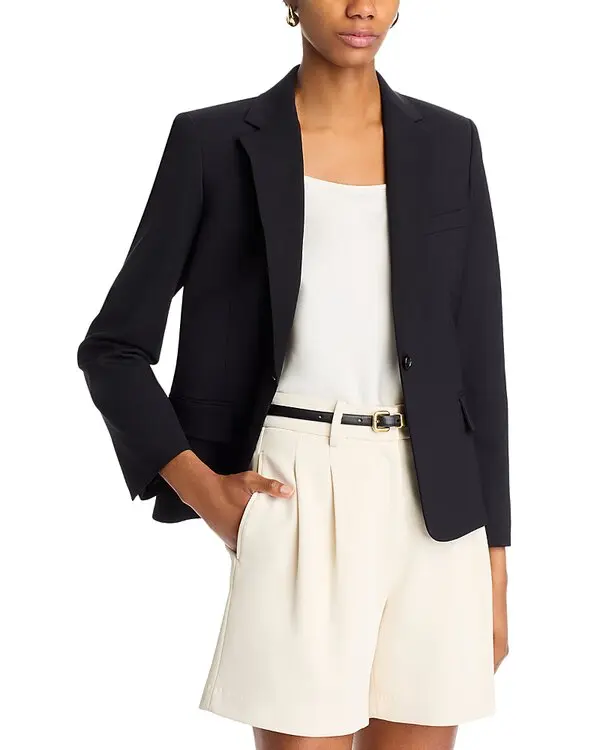 Theory One Button Slim Jacket - Black