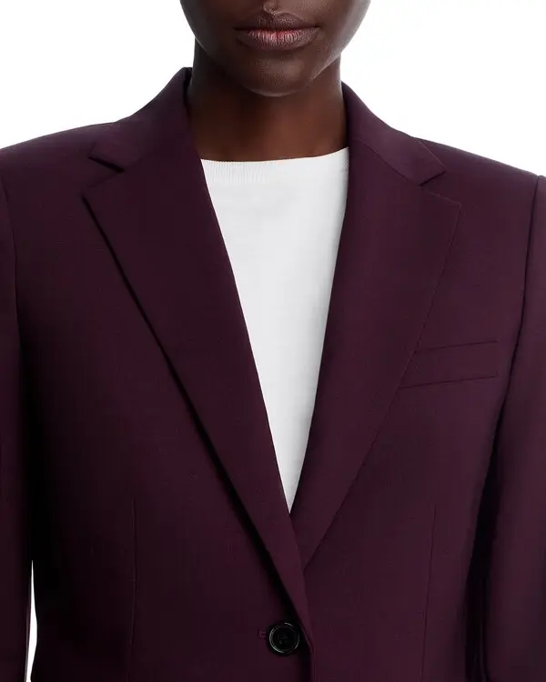 Theory One Button Slim Jacket - Dark Iris